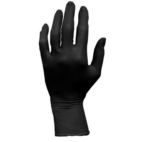 ProWorks Black Nitrile Exam Gloves, Powder-Free, 5 mil (HOS-GL-N145F) - S